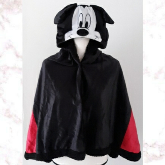 Disney | Jackets & Coats | Disney Mickey Mouse Velour Sherpa Cape ...